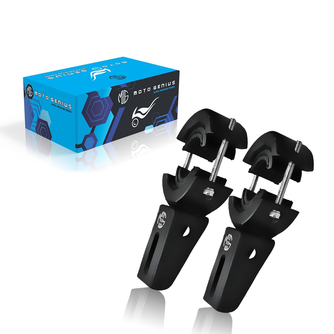 MOTO GENIUS Universal Fog Light Mount | Durable Clamps for Off-Road