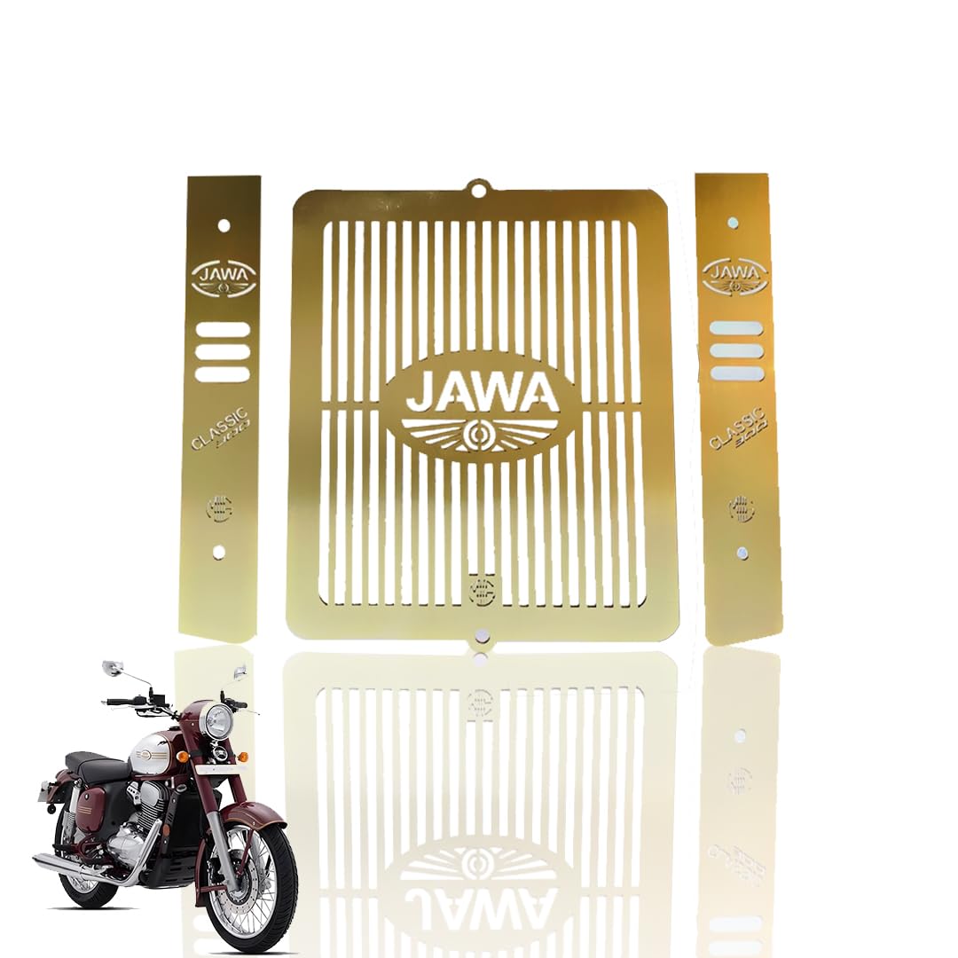 MOTO GENIUS Radiator Guard for JAWA Classic 300 Motorbike | Durable St