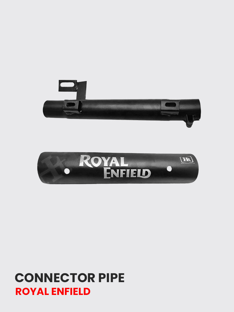 Reborn Classic silencer connector pipe with heat shield ( ROYAL ENFIEL