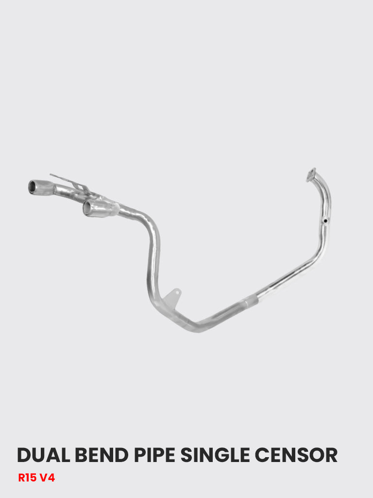 R15 V4 /M 2023 Dual Exhaust bend with Singel Sensor Stainless Steel